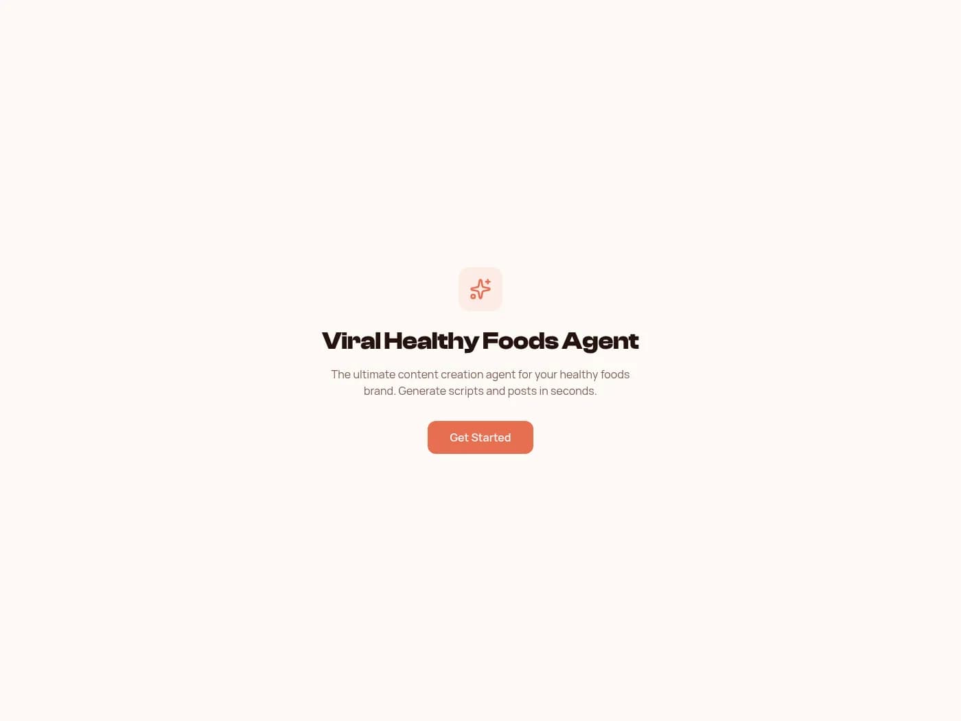 Viral Healthy Foods Agent