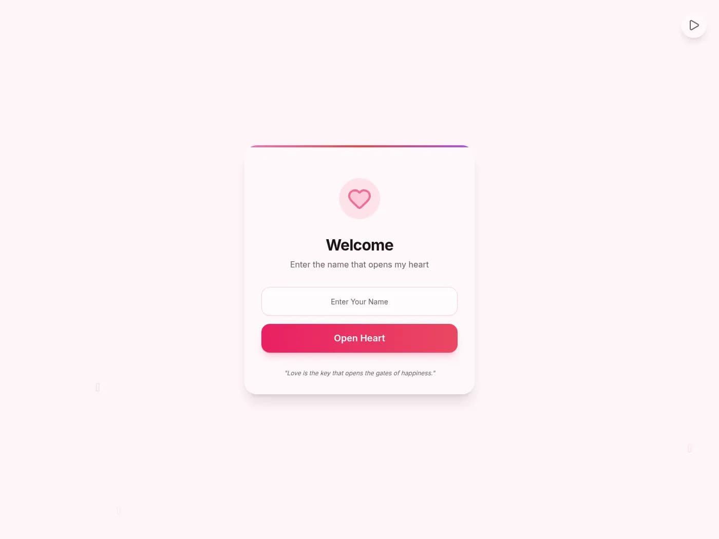 Heartfelt Proposal Web App