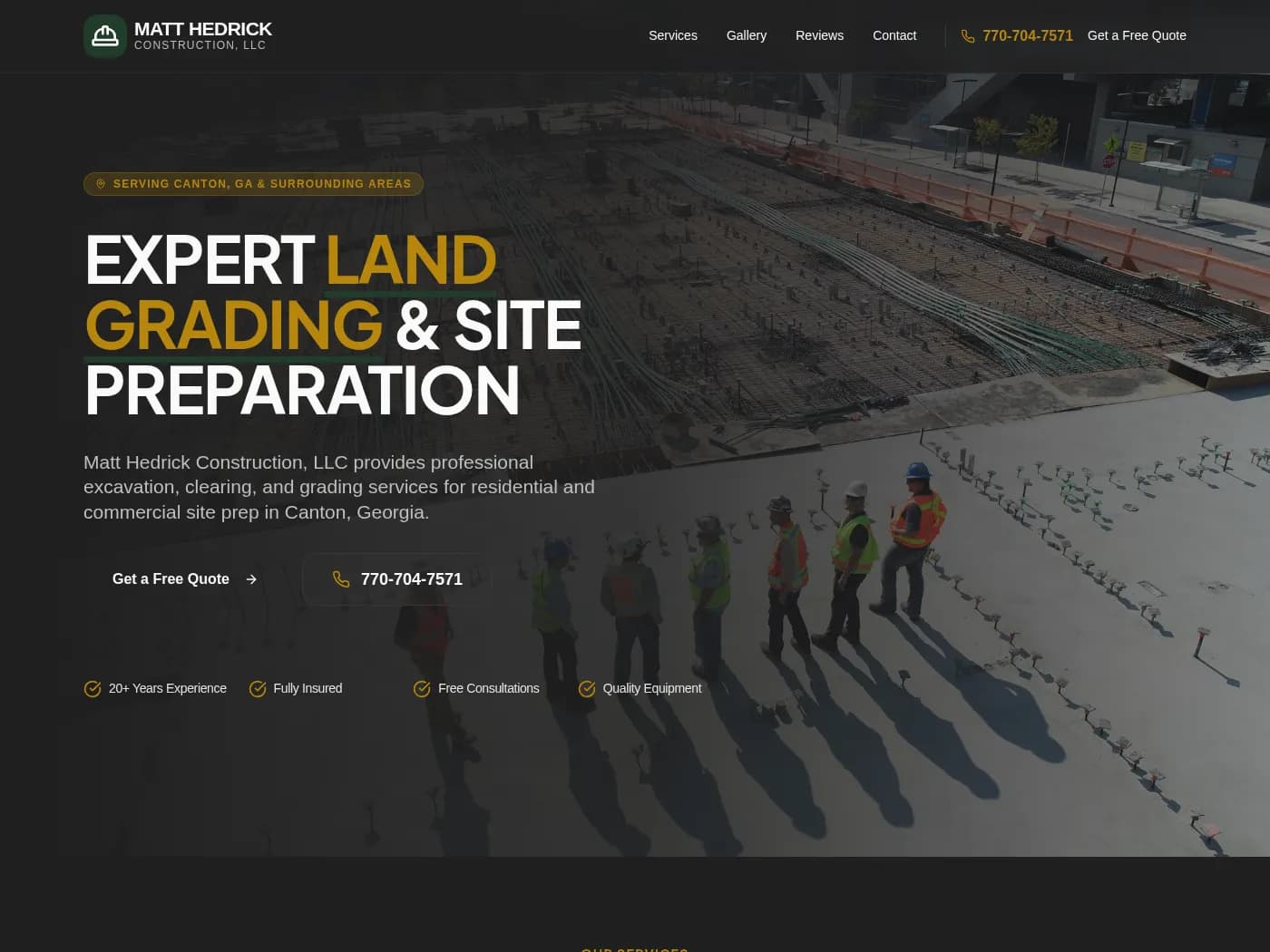 Hedrick Construction Site