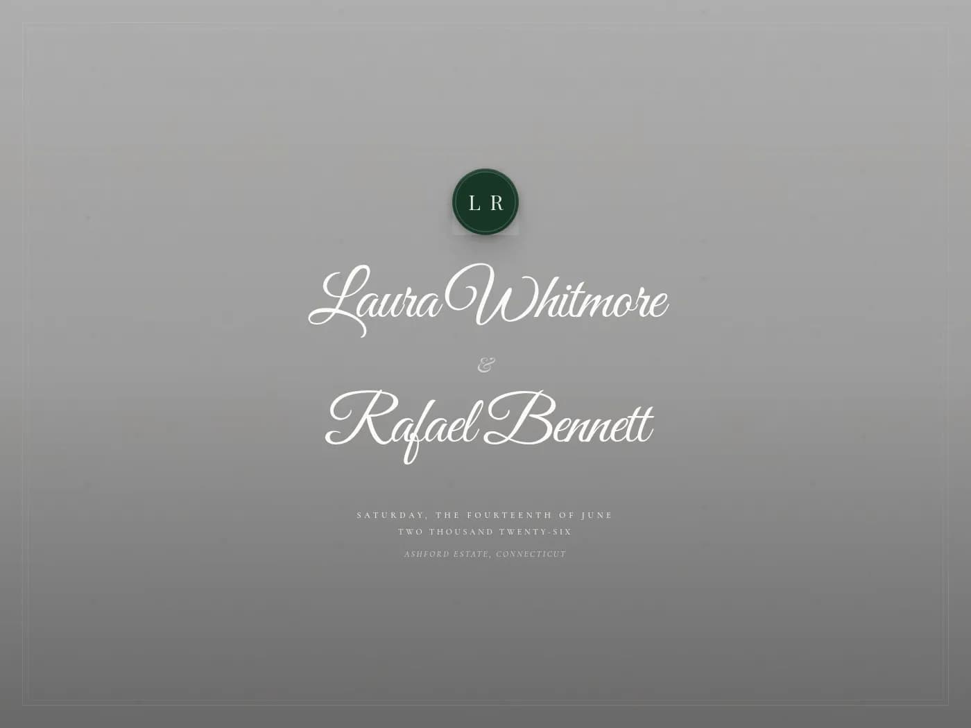 Heirloom Wedding Web Suite