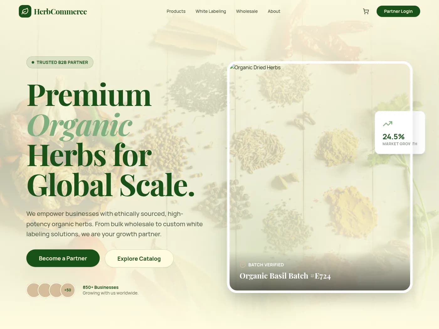 HerbCommerce Wholesale Portal
