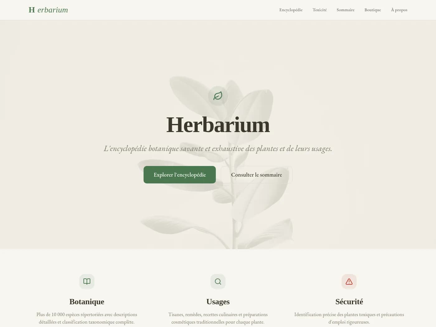 Herbarium Encyclopedia