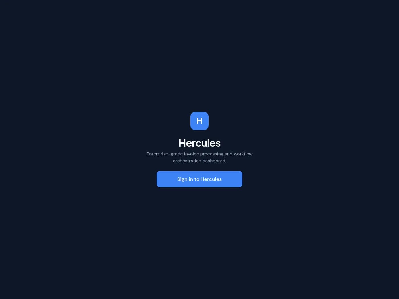 Hercules Workflow Dashboard