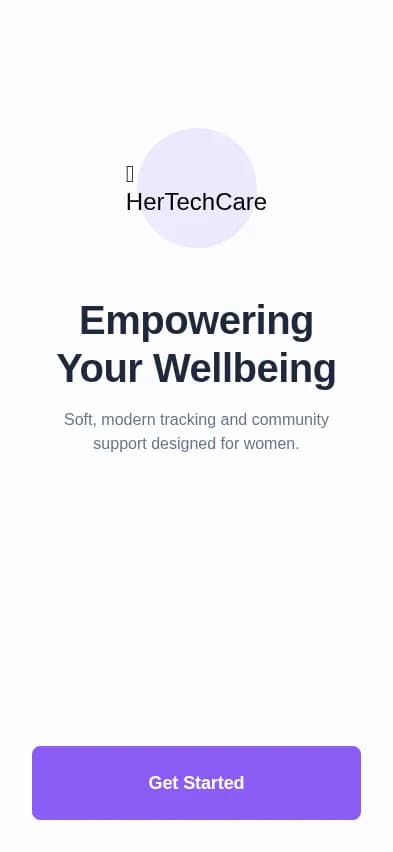HerTechCare — Women’s Health & Wellbeing App