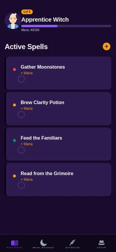 HexList Spellbook App