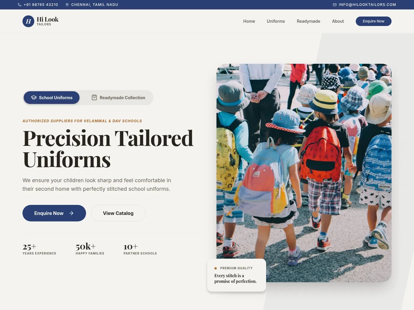 Hi Look Tailors Website