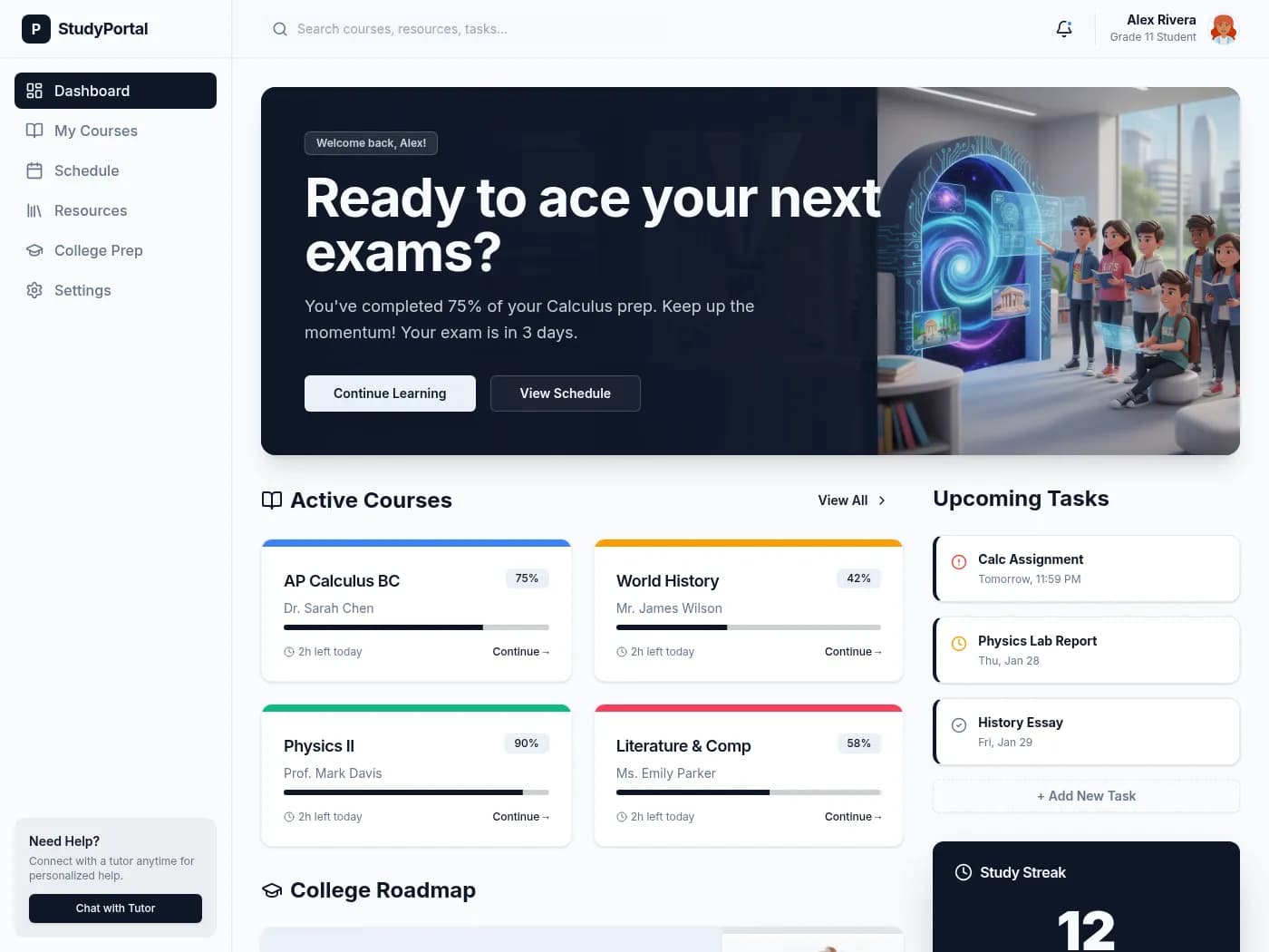 High School Study Portal