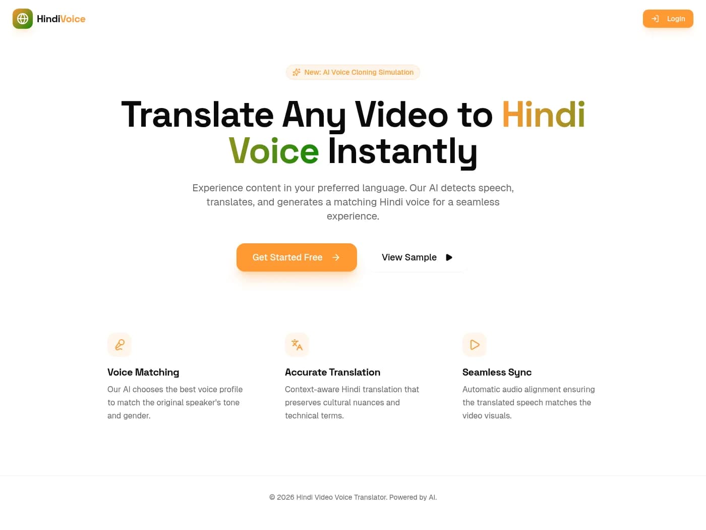 Hindi Video Voice Translator