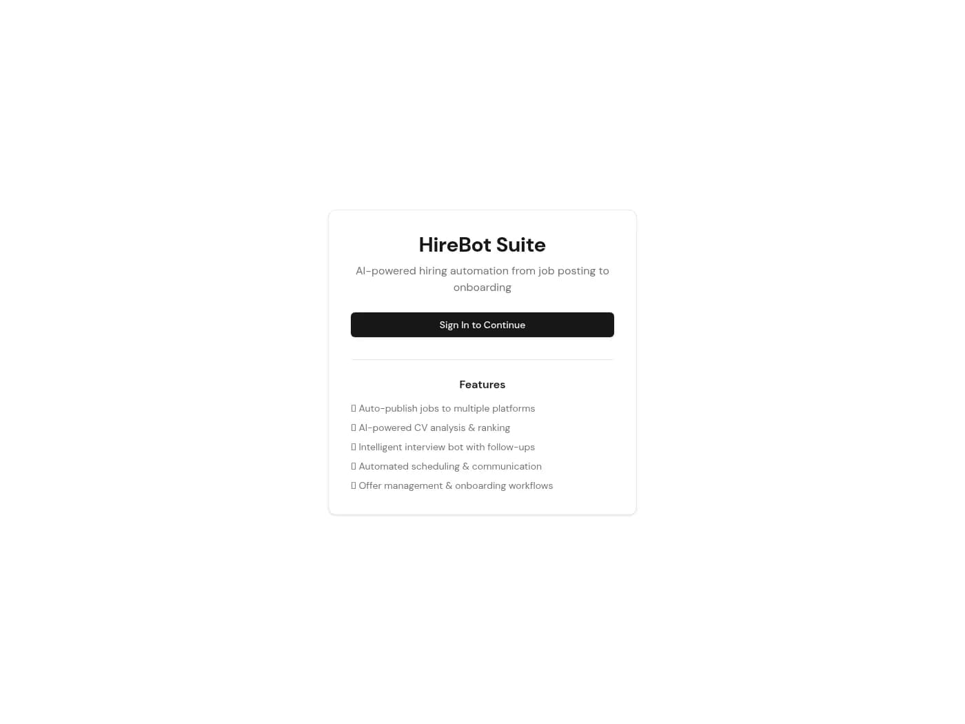 HireBot Suite