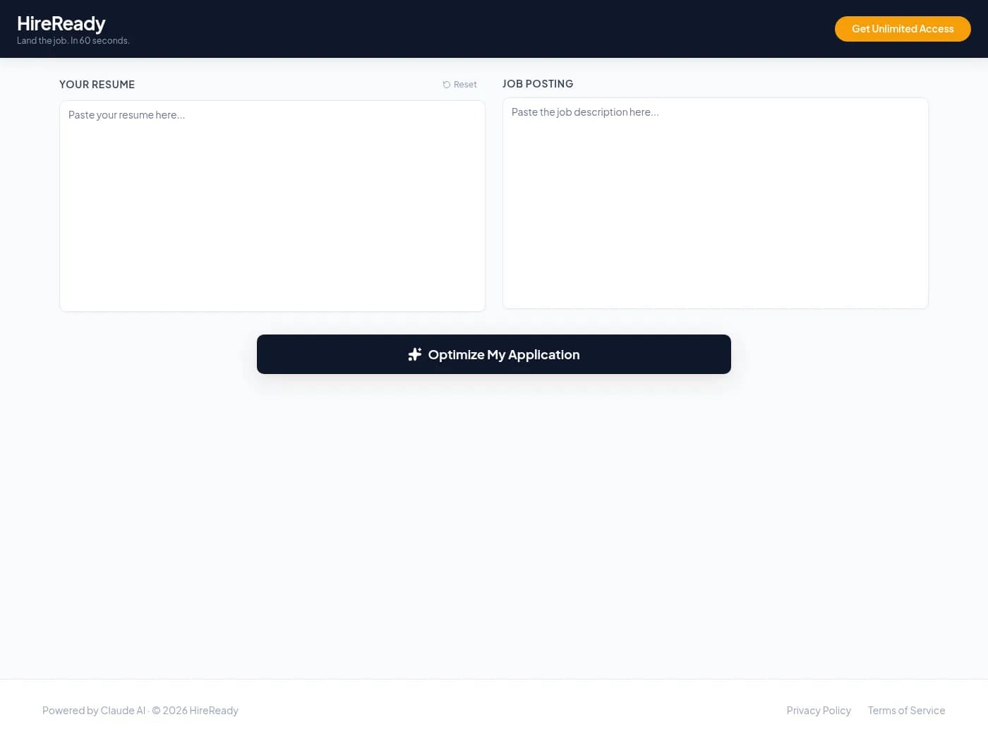 HireReady AI Optimizer