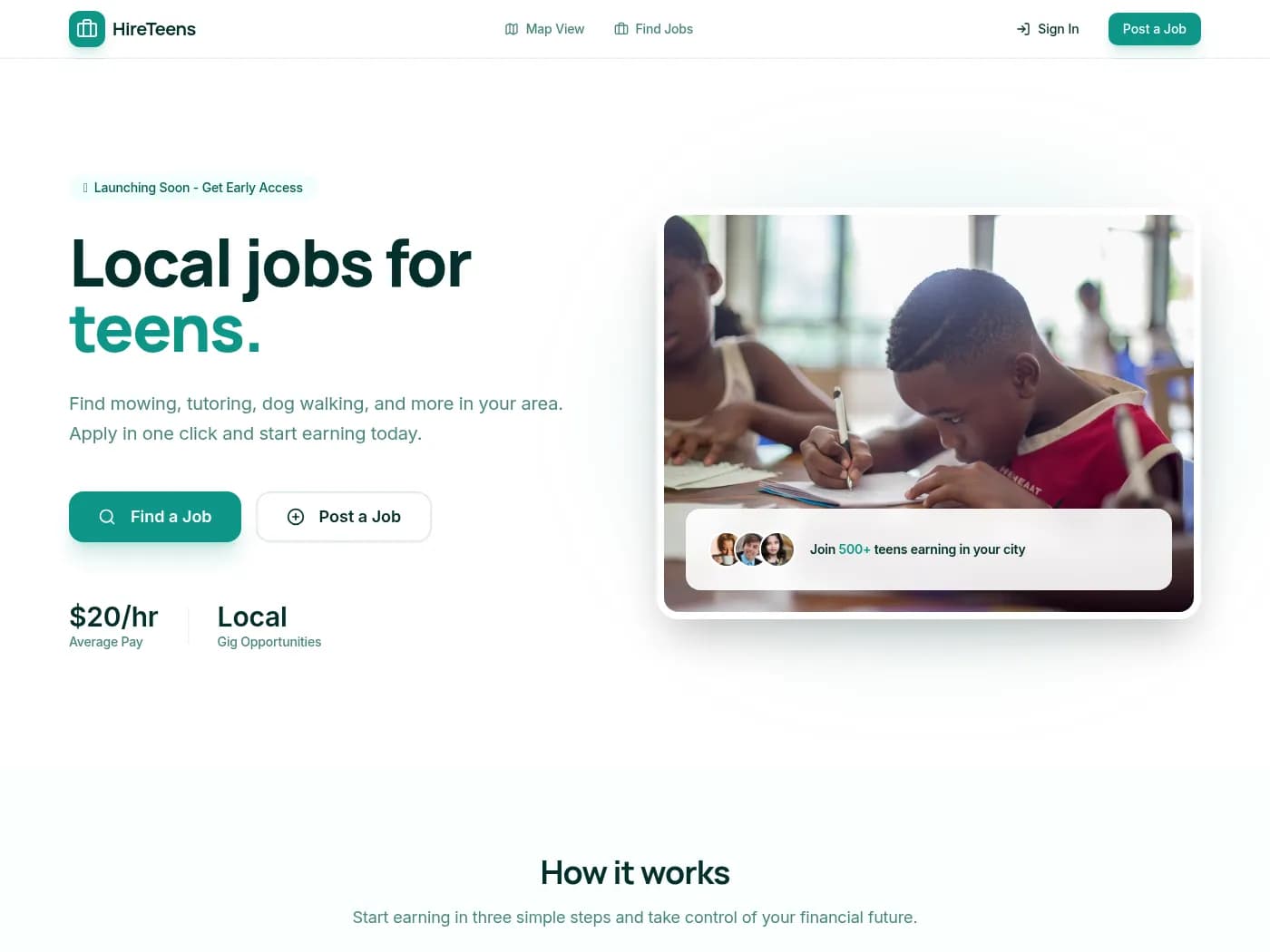 HireTeens Preview Site