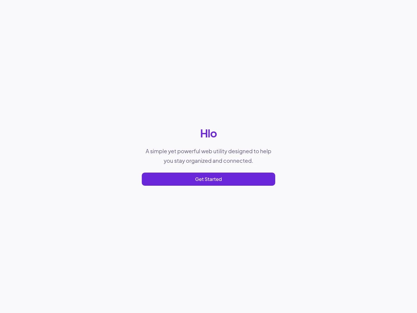 Hlo Utility App