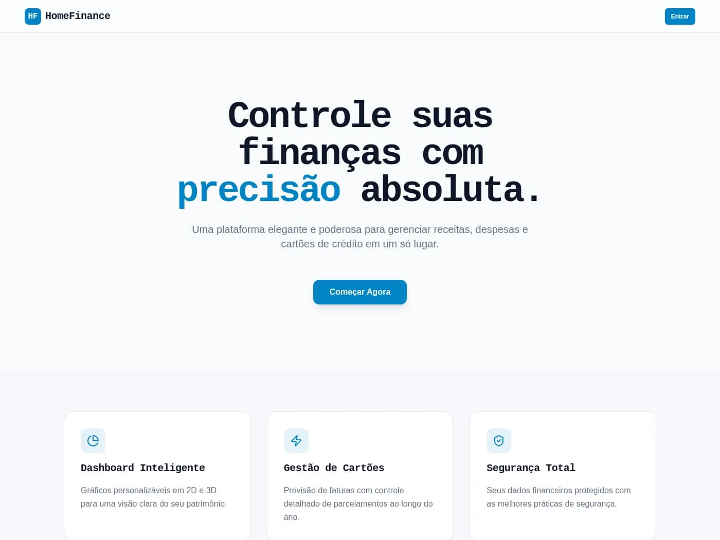 Home Finance Dashboard