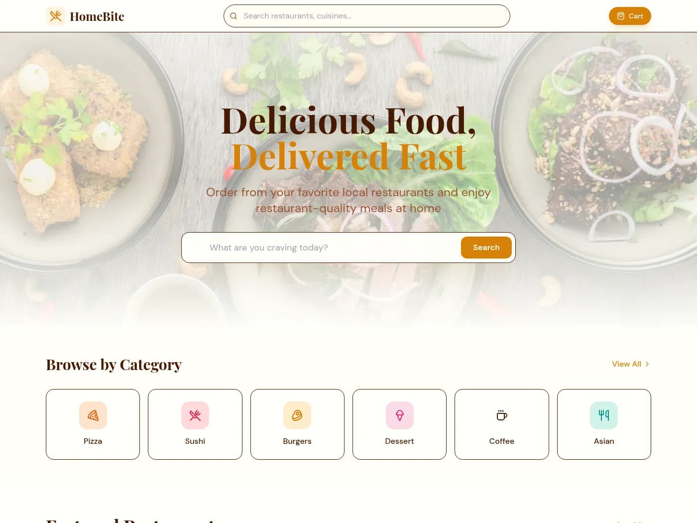 HomeBite Delivery App