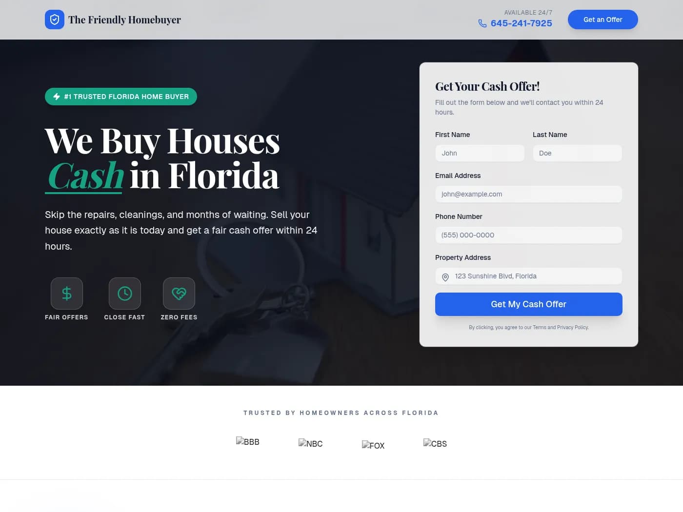 Friendly Homebuyer Landing