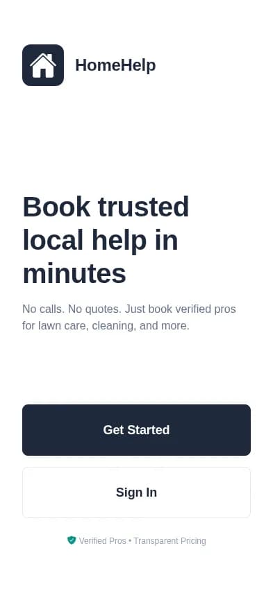 HomeHelp Marketplace App