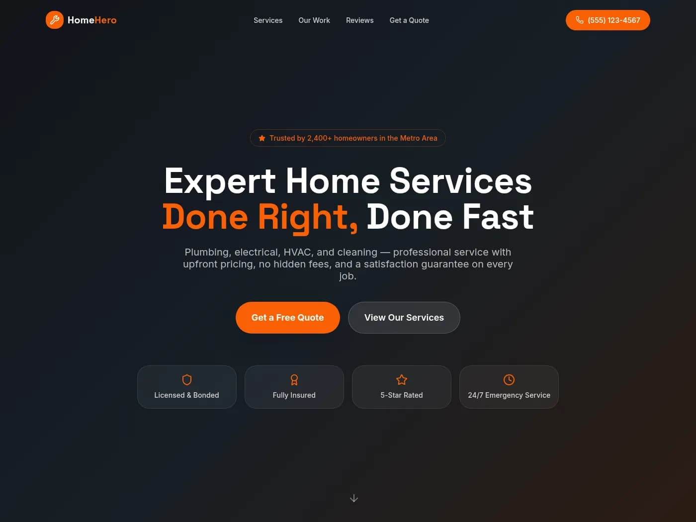 HomeHero Services Site