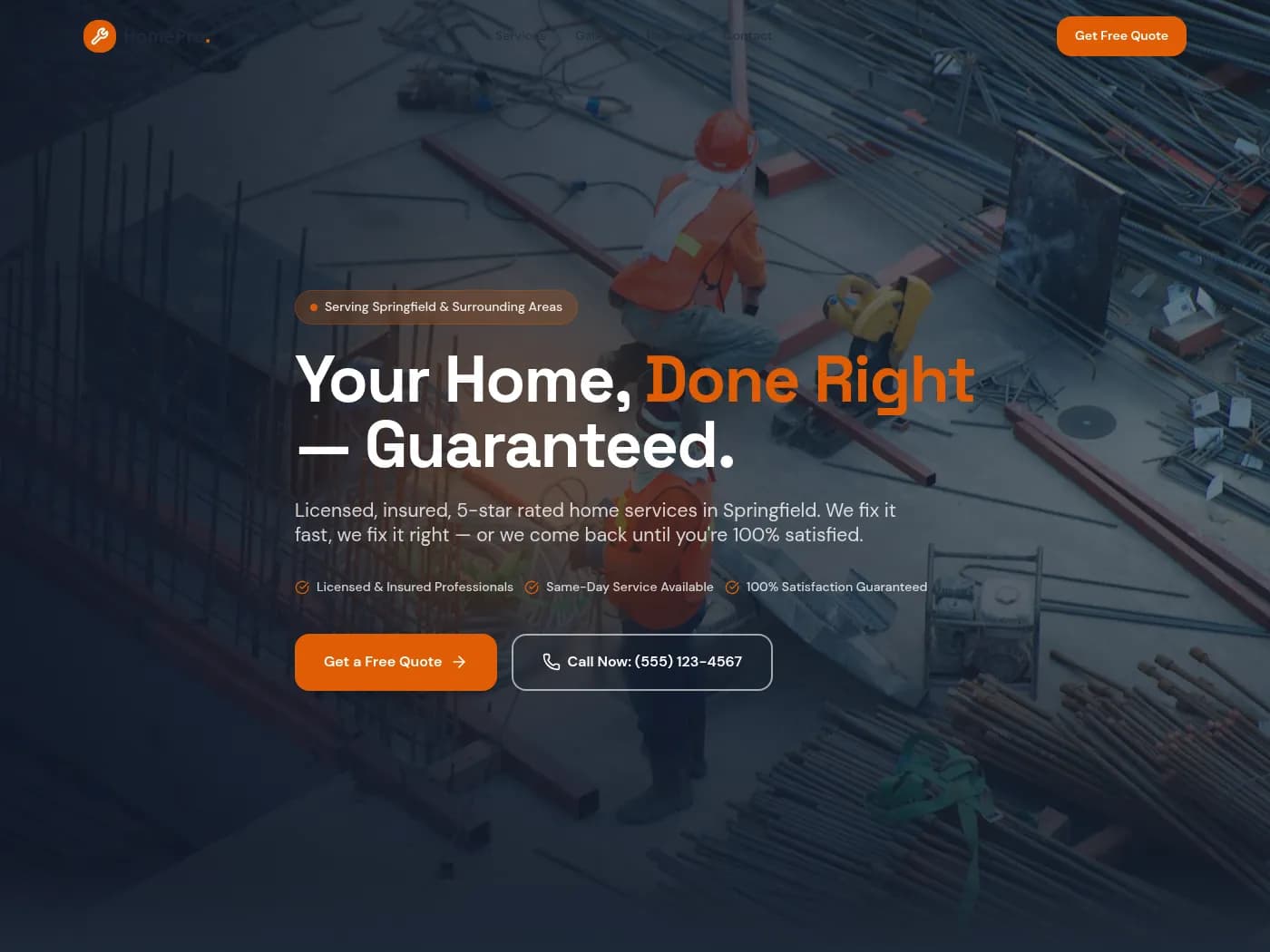HomePro Services Site