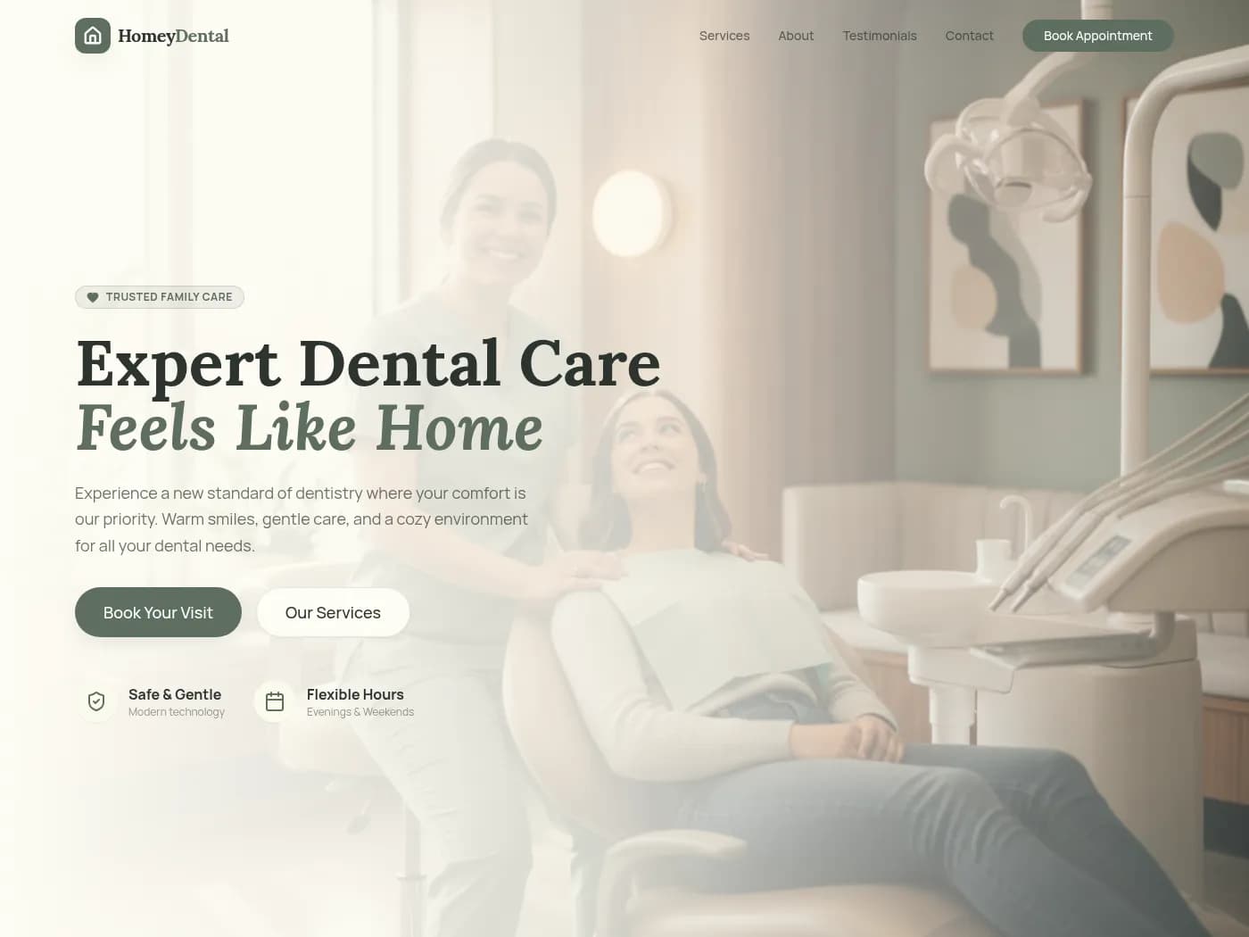 Homey Dental Web