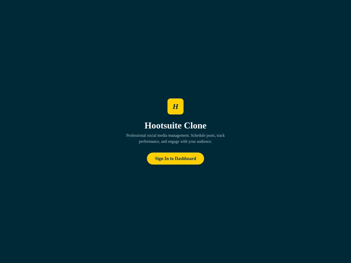 Hootsuite Django Clone