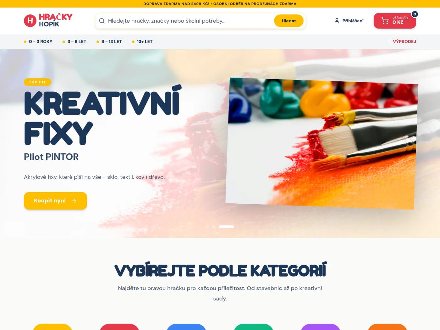 Hopik Toy Shop Site