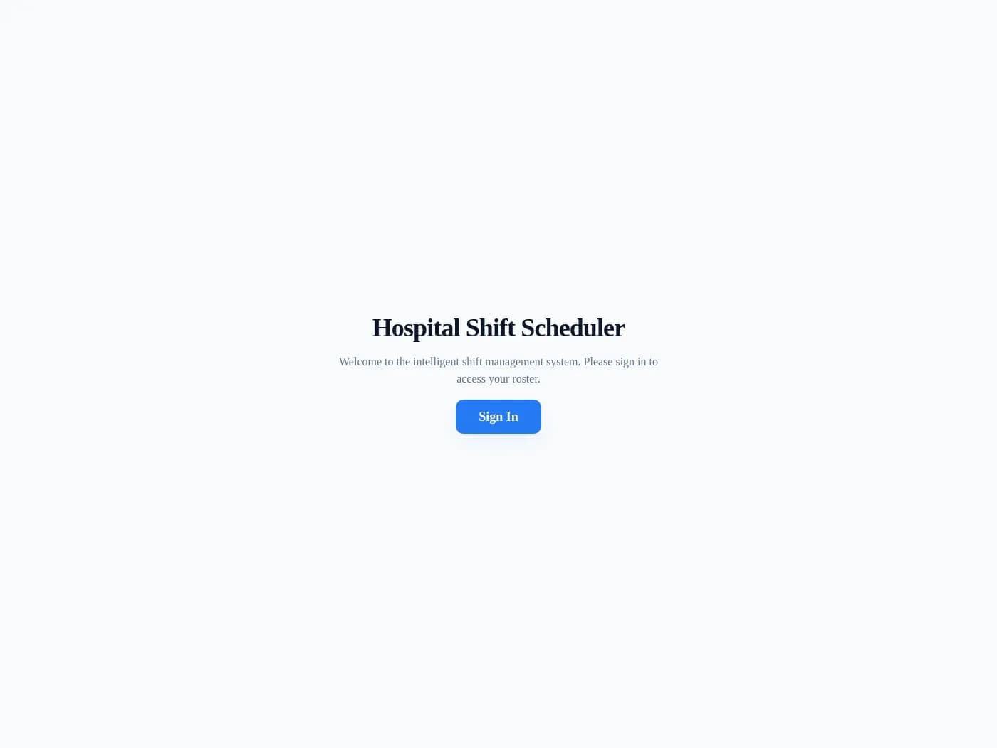 ShiftSmart Hospitals