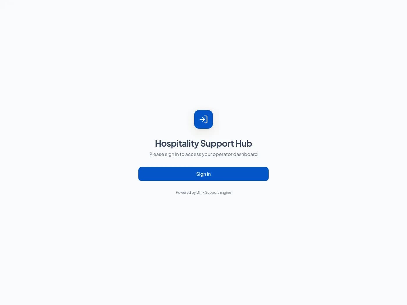 Hospitality Support Hub