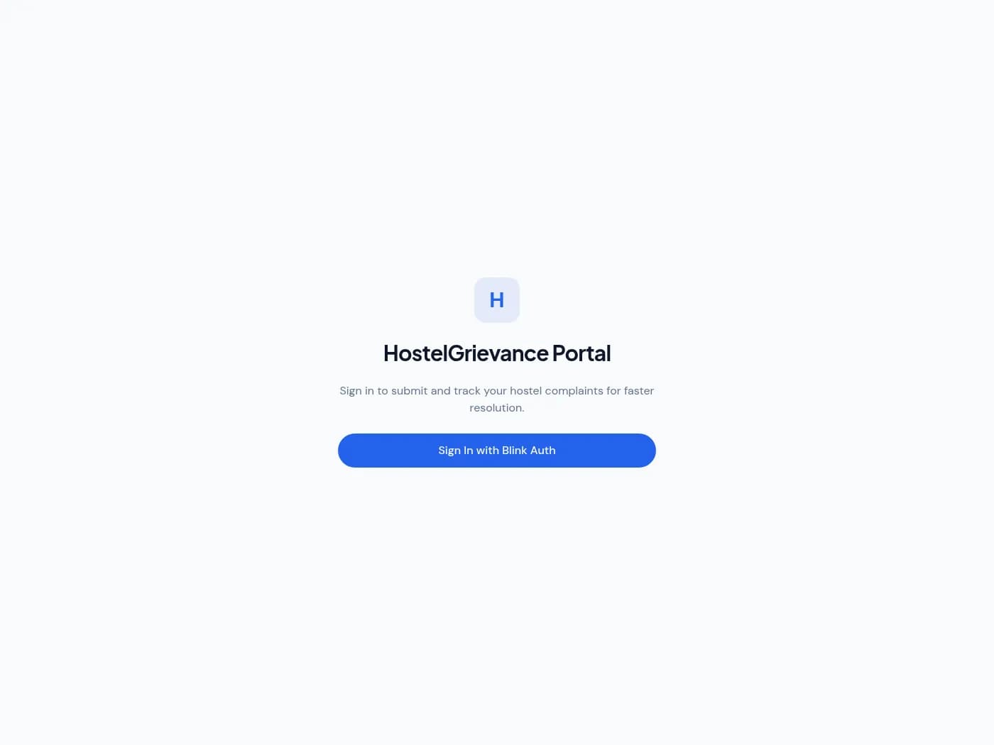 HostelGrievance Portal