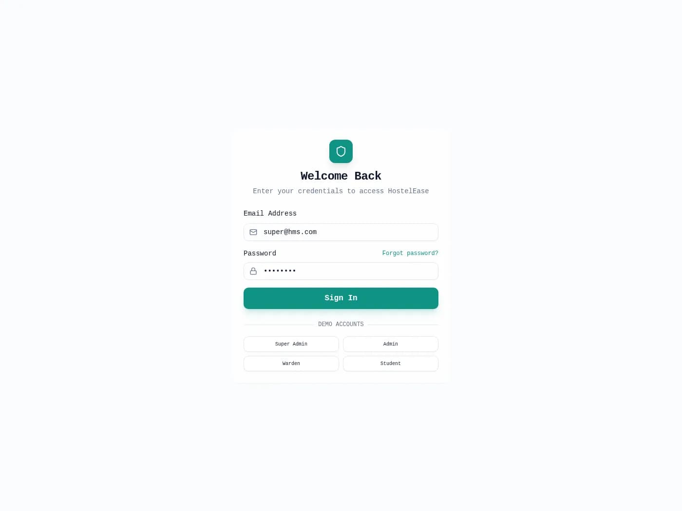 HostelEase Frontend Suite