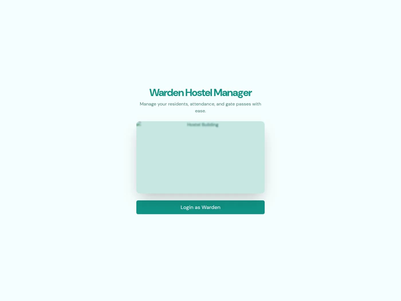 Warden Hostel Manager
