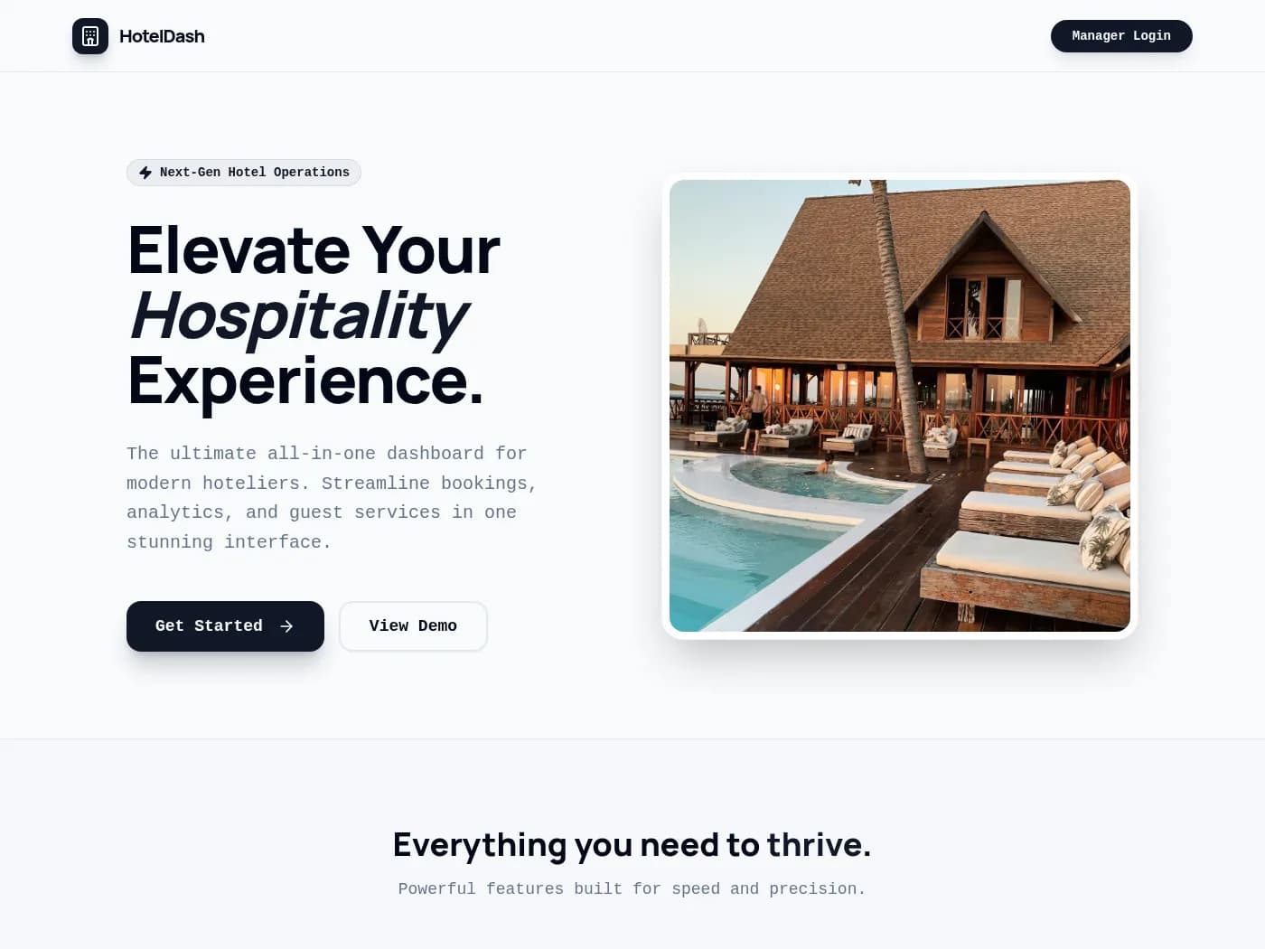 HotelDash UI Suite