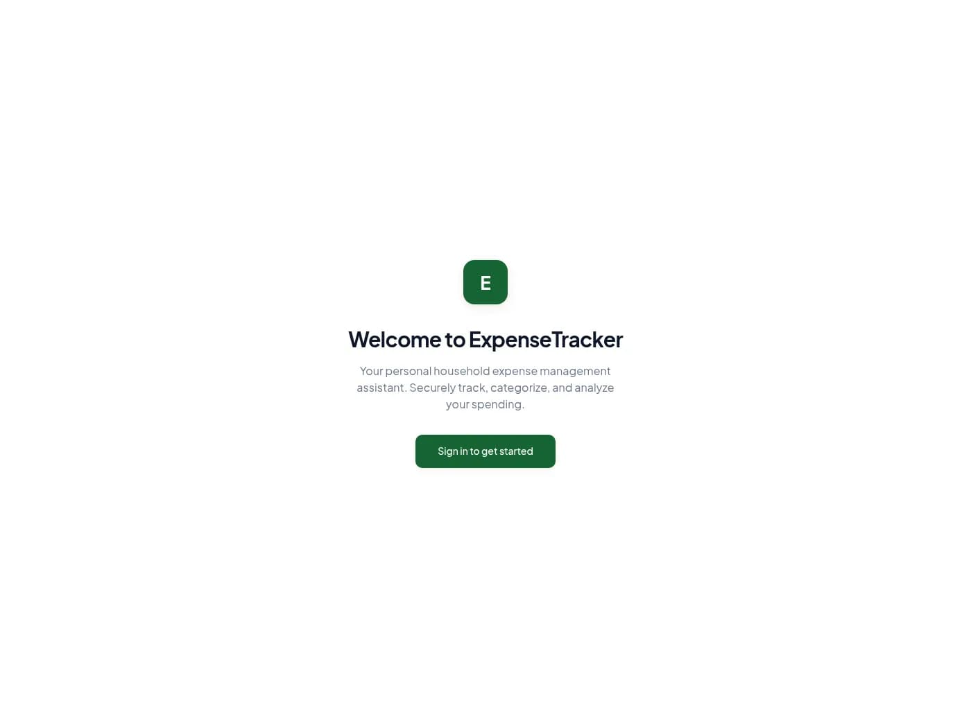 Household Expense Tracker