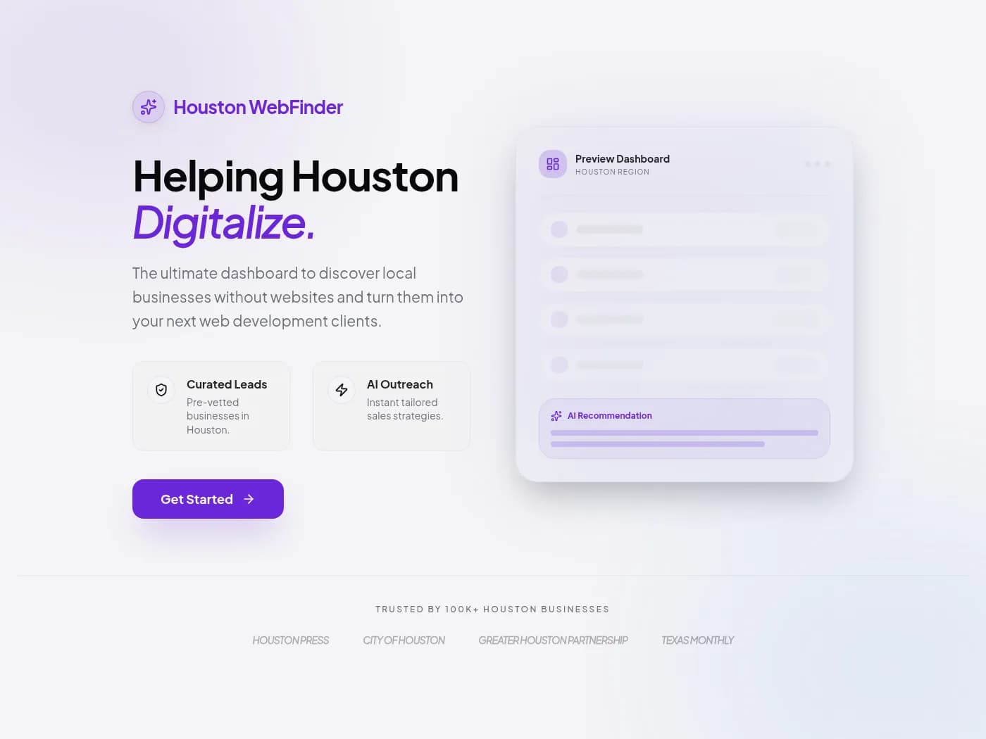 Houston Webless Finder