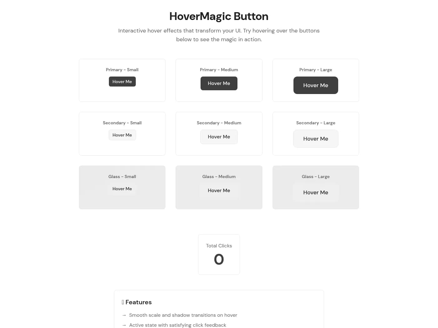 HoverMagic Button