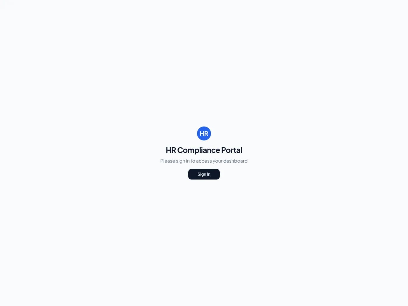 HR Compliance Portal