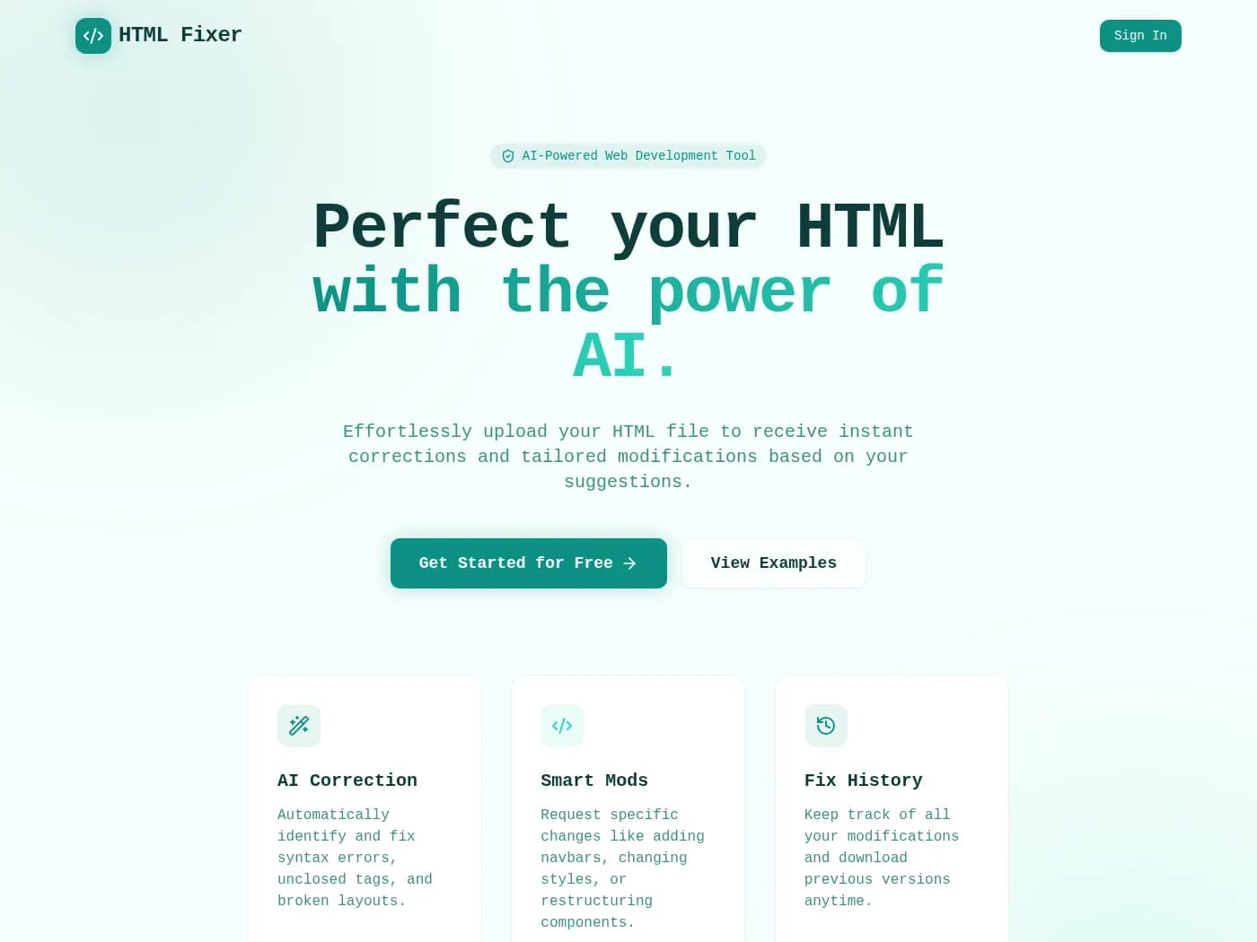 HTML Fixer Tool