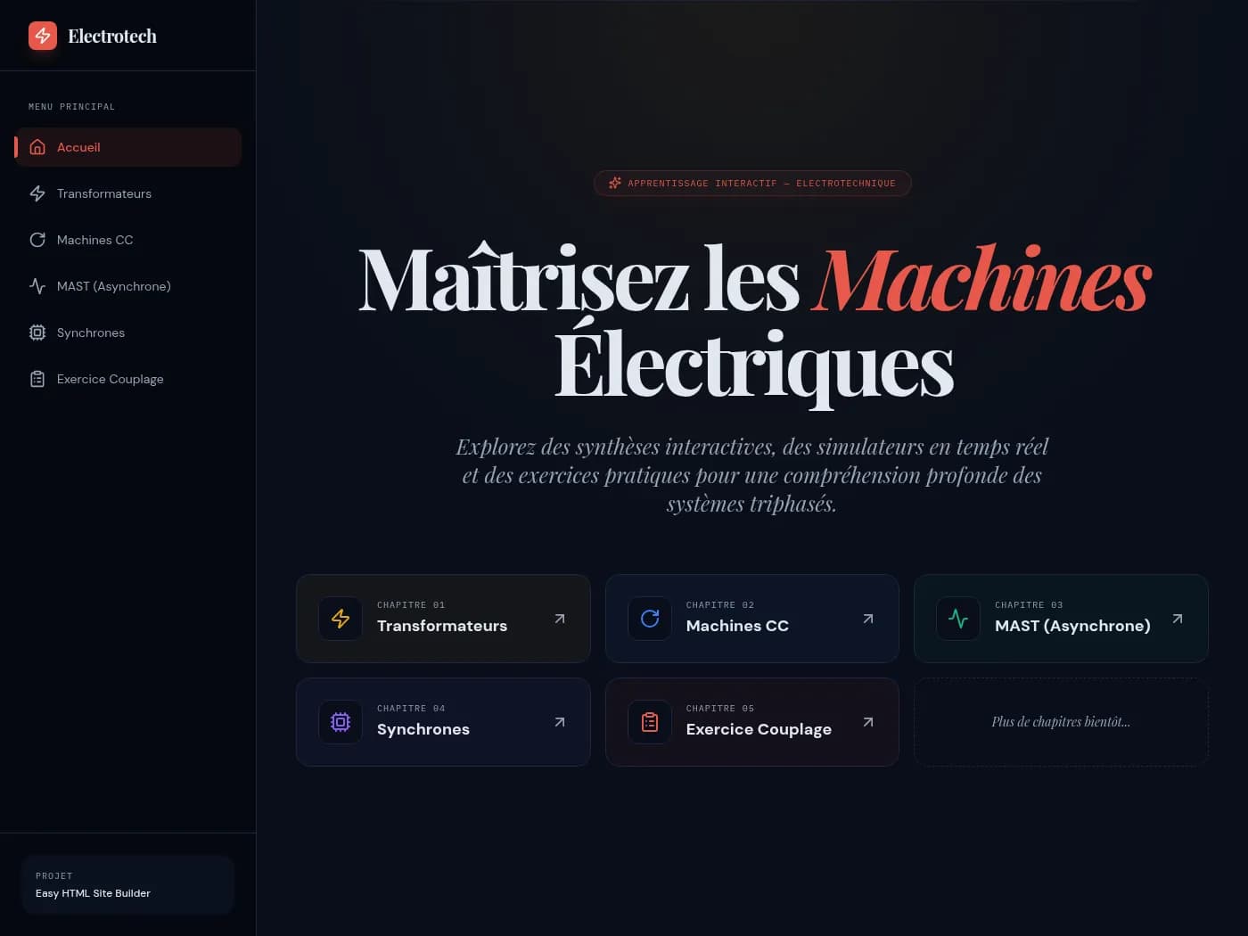 Easy HTML Site Builder