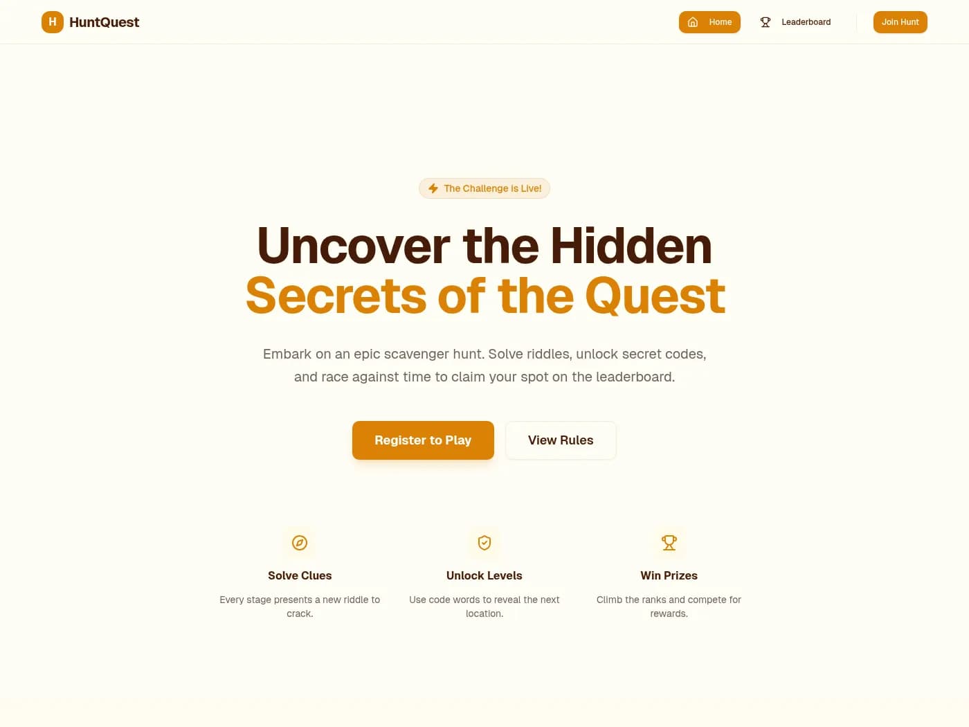 HuntQuest Challenge