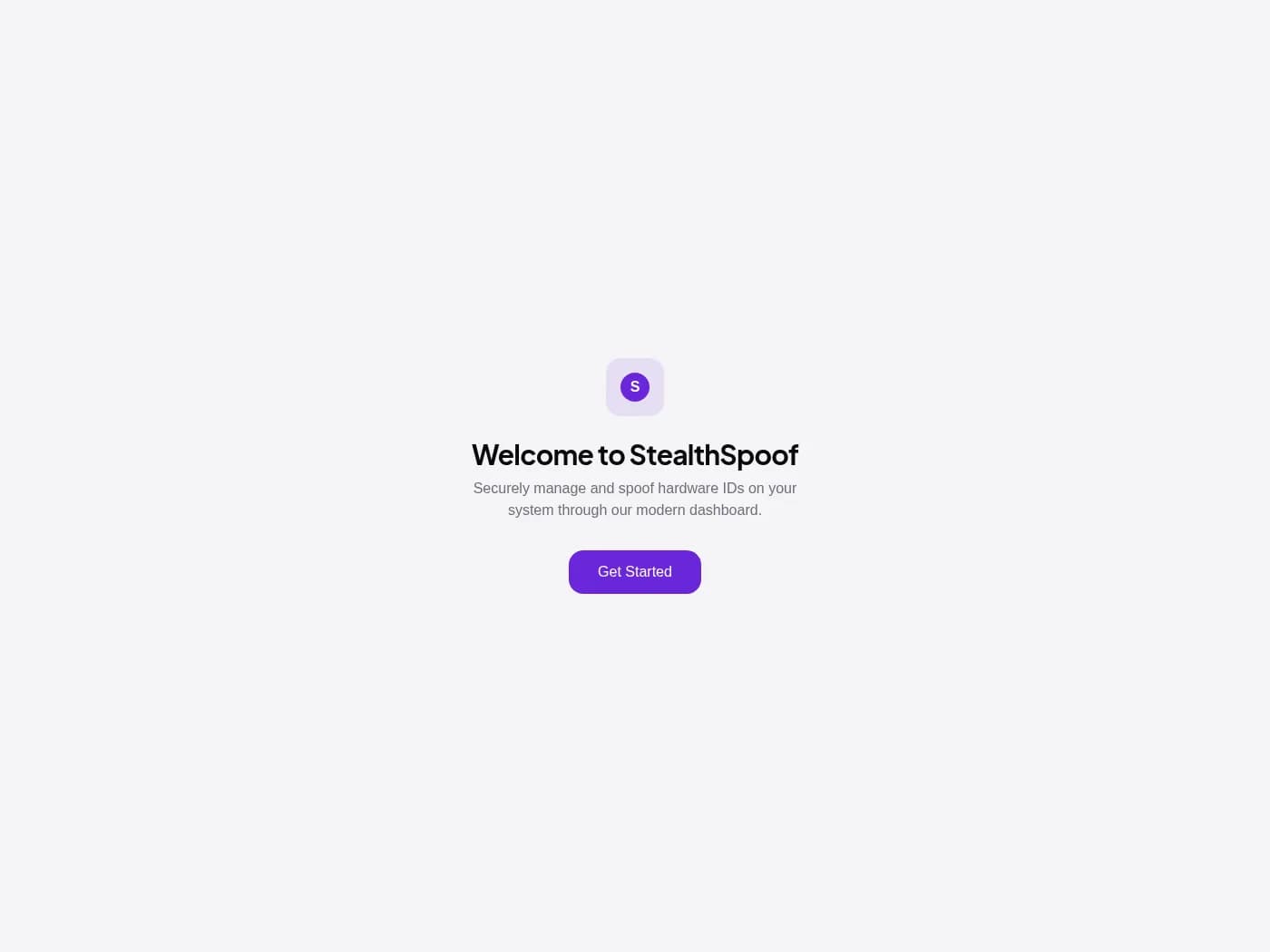 HWID Spoofer Dashboard