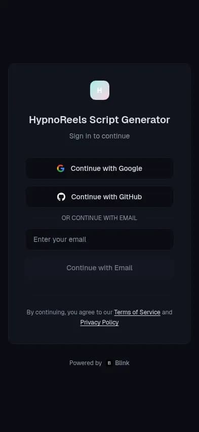 HypnoReels Script Generator
