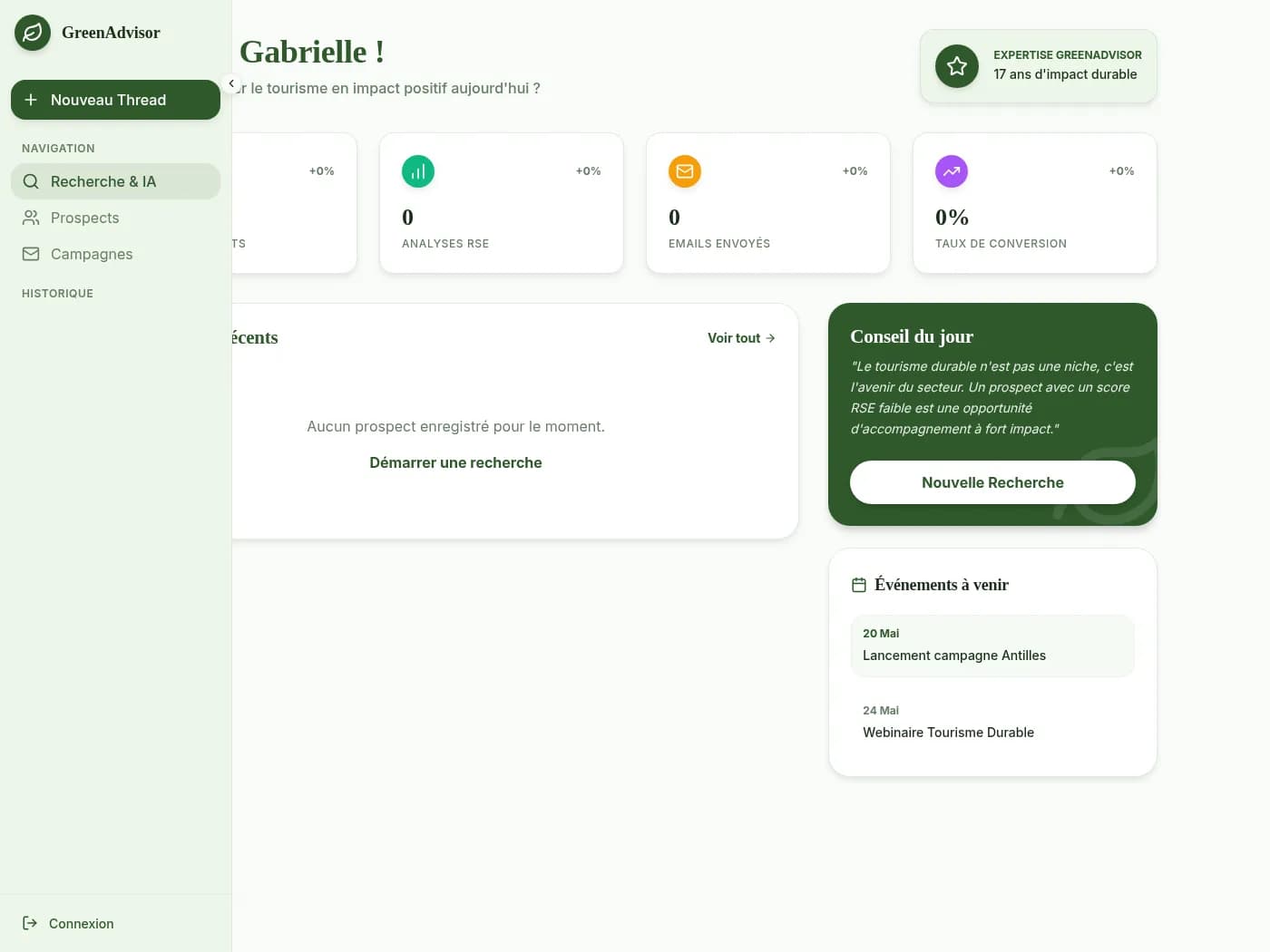 GreenAdvisor AI Prospecteur