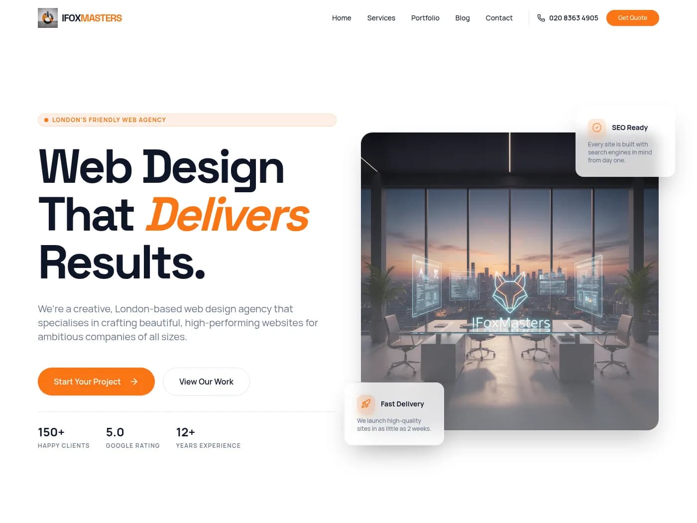 IFoxMasters Agency UX Site