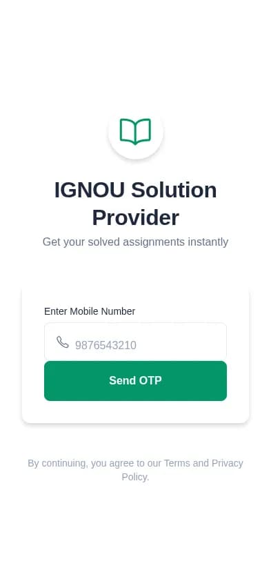 IGNOU Assignment App
