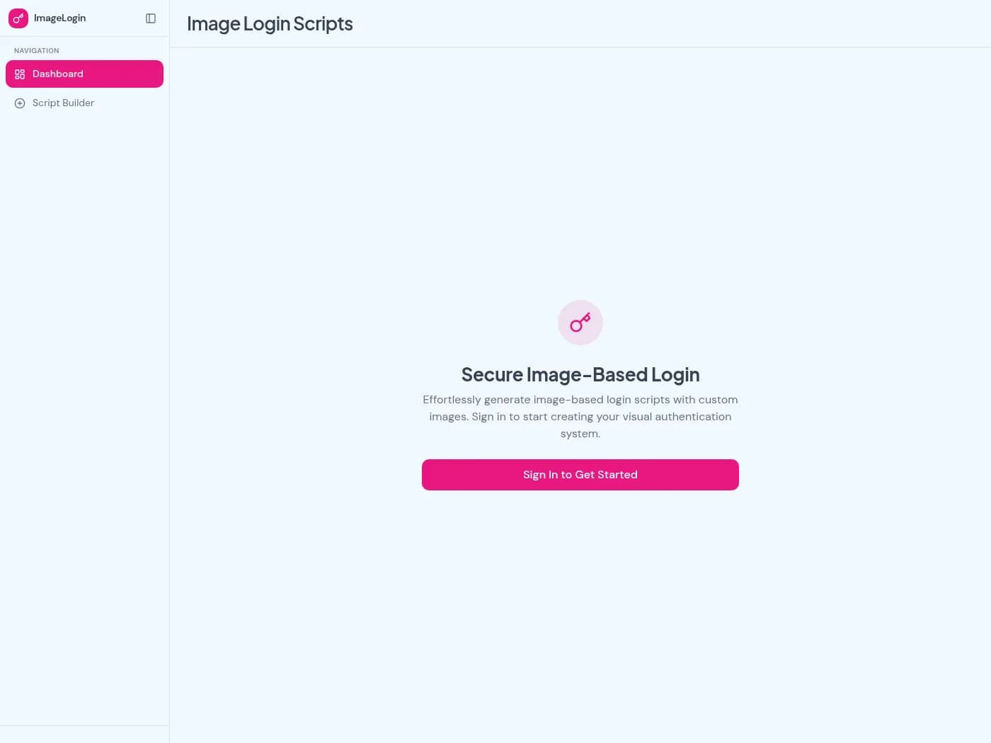 Image Login Script