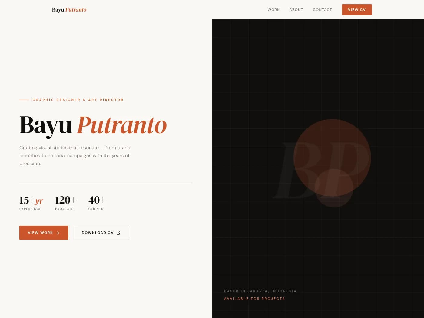 Immersive Portfolio Redesign