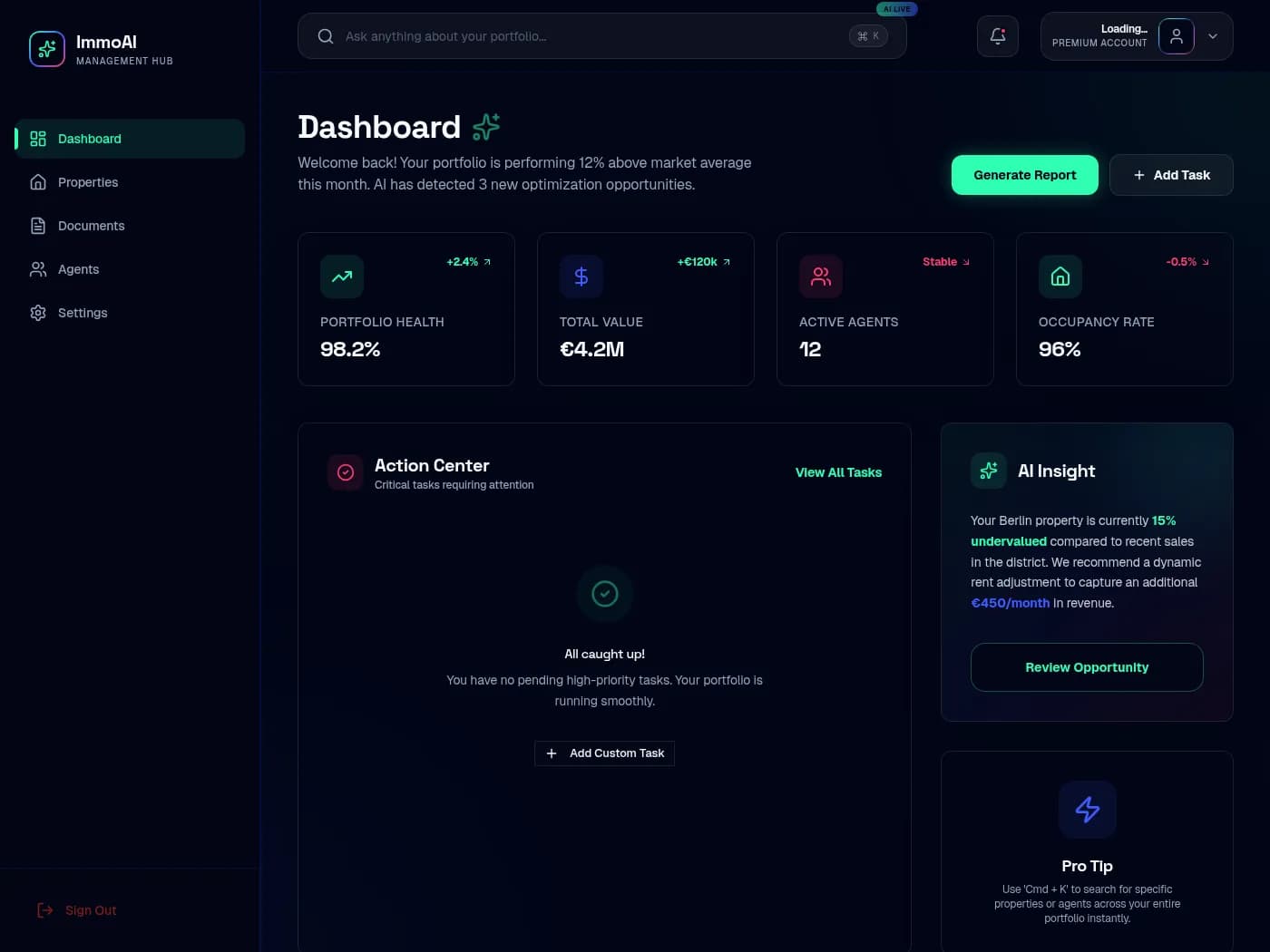 ImmoAI Dashboard
