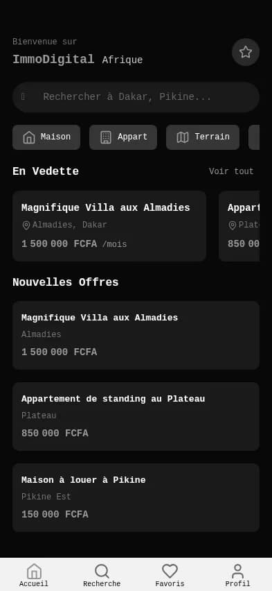 ImmoDigital App Afrique