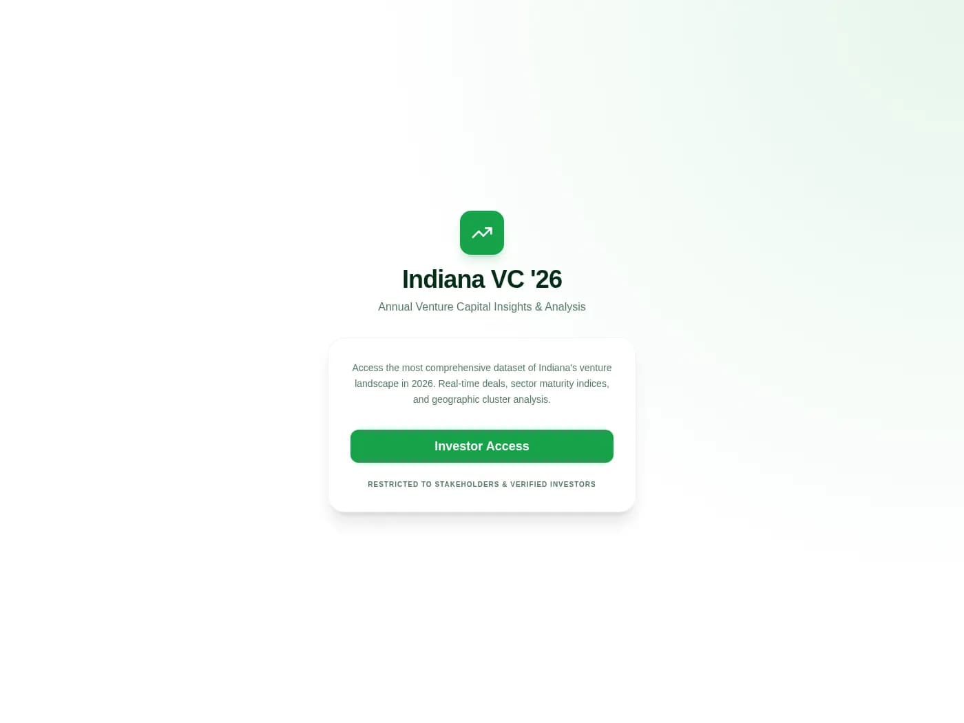 Indiana VC Report 2026