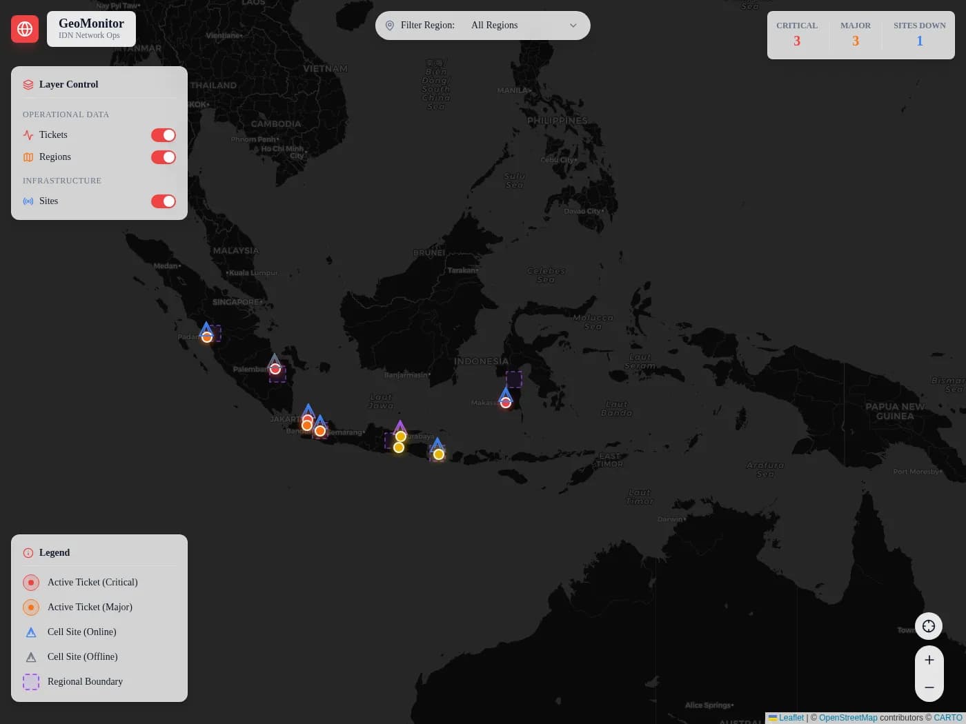 GeoMonitor Dashboard