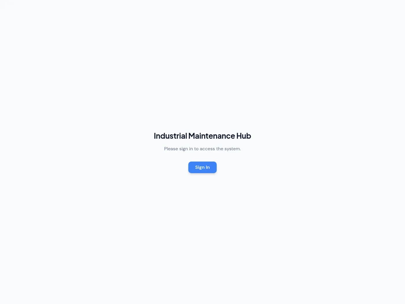 Industrial Maintenance Hub